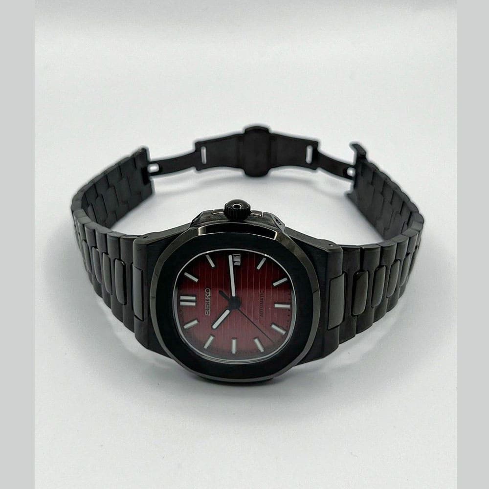 Seiko Nautilus Black with Red Dial - 370USD - Express Delivery included ...