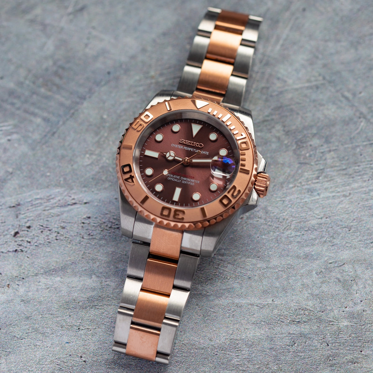 Seiko Two Tone Yachtmaster MOD 410 USD - Free Worldwide delivery included