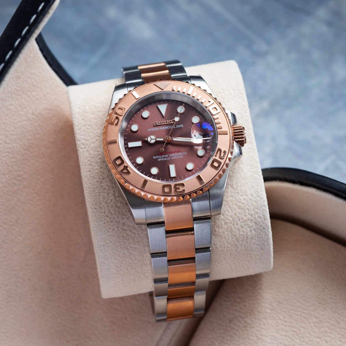 Seiko Two Tone Yachtmaster MOD 410 USD - Free Worldwide delivery included